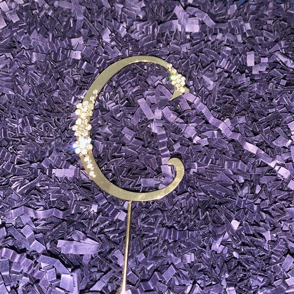 cake jewelry | Party Supplies | Cake Topper Letter C | Poshmark